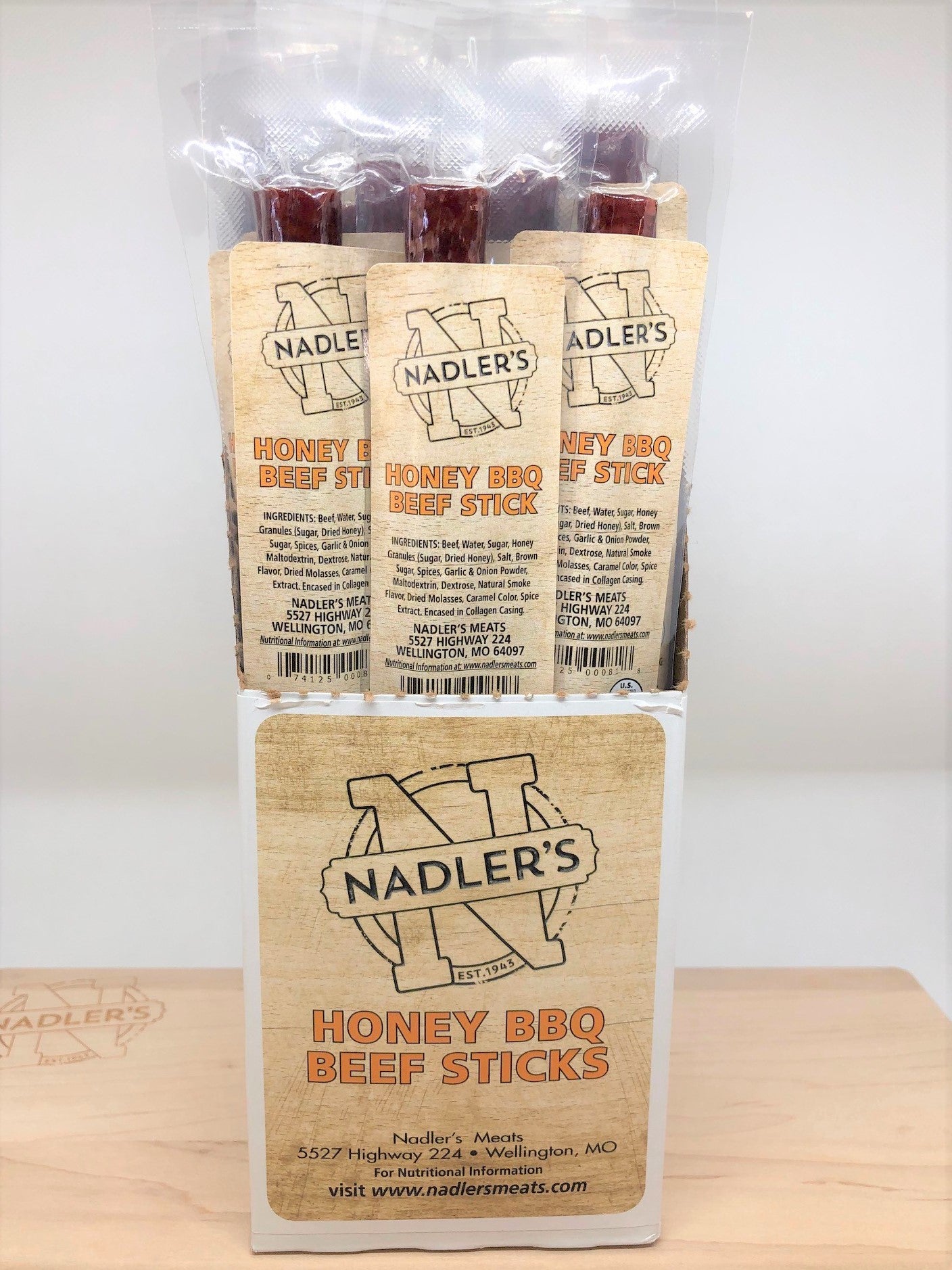 Honey BBQ Beef Sticks - Nadler's Meats